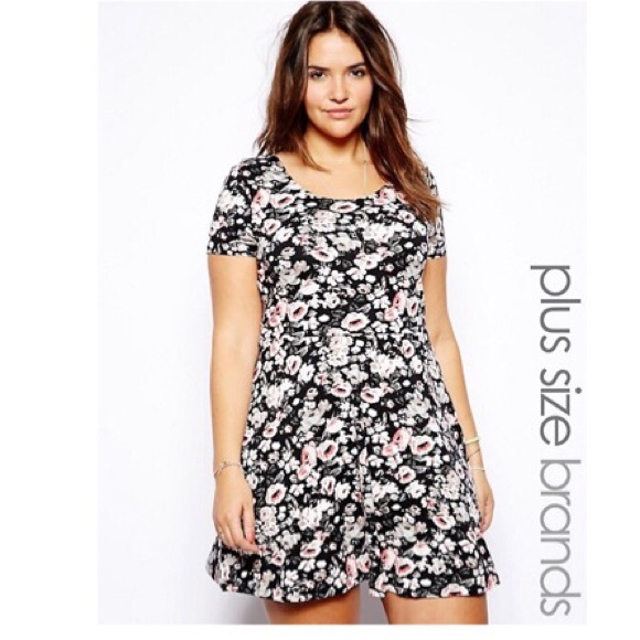 New Look | Dresses | New Look Inspire Floral Mini Dress Size 22 | Poshmark